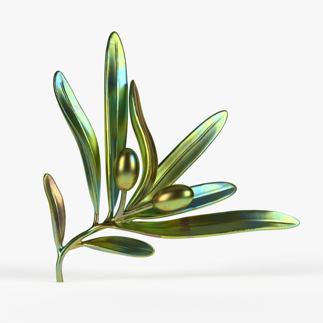 Olive Print Modeled Model - TurboSquid 1711943