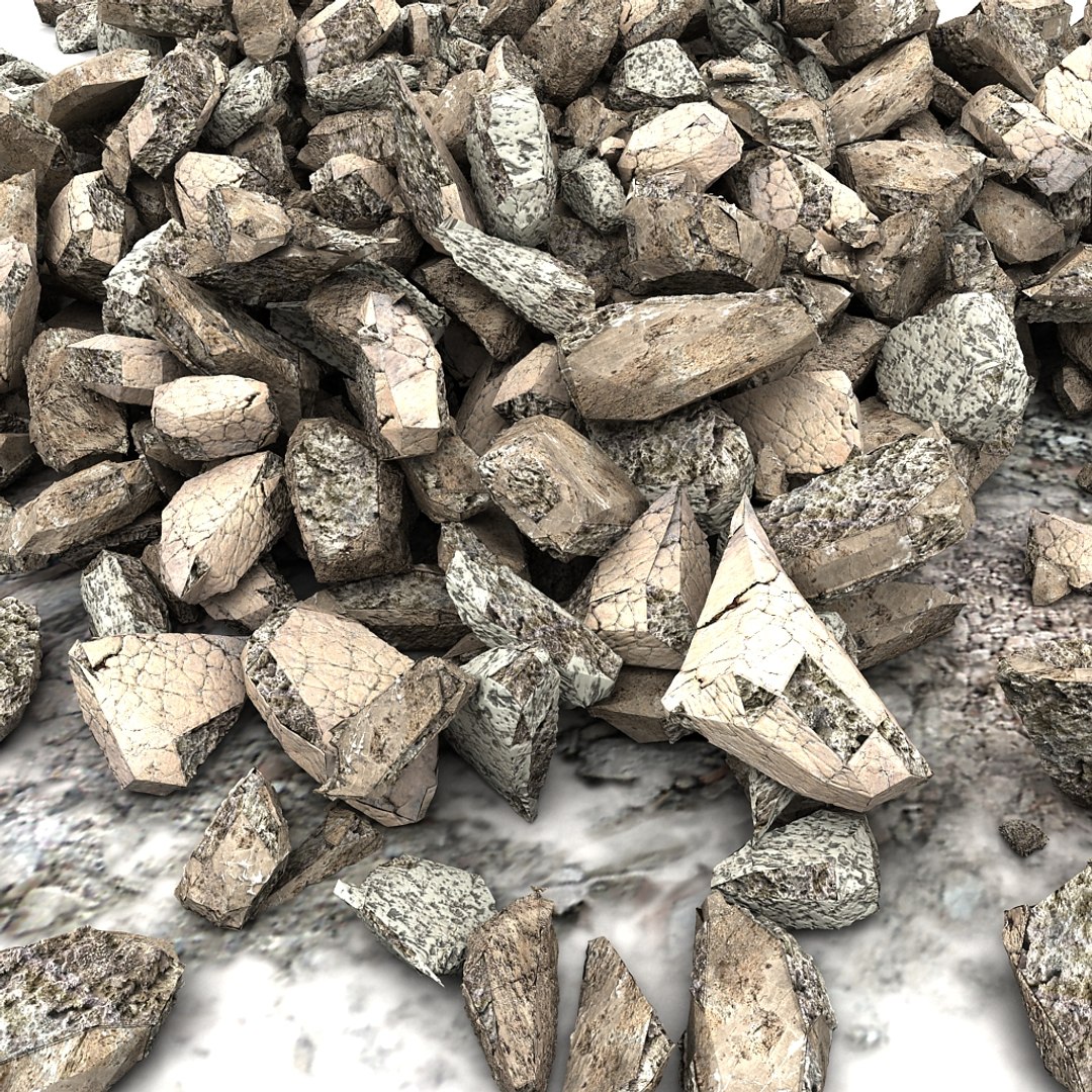 Debris Stone Rock 3d Max