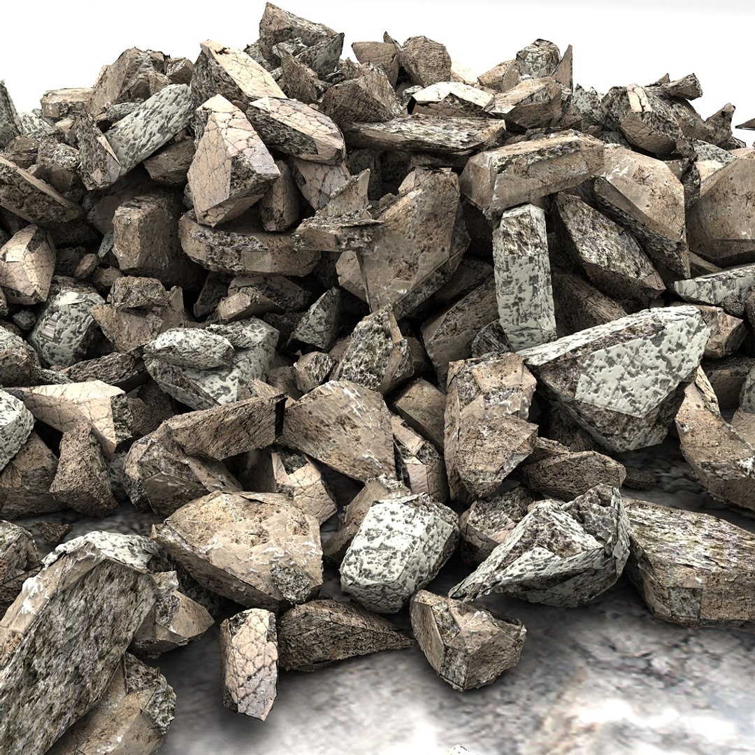 Debris Stone Rock 3d Max