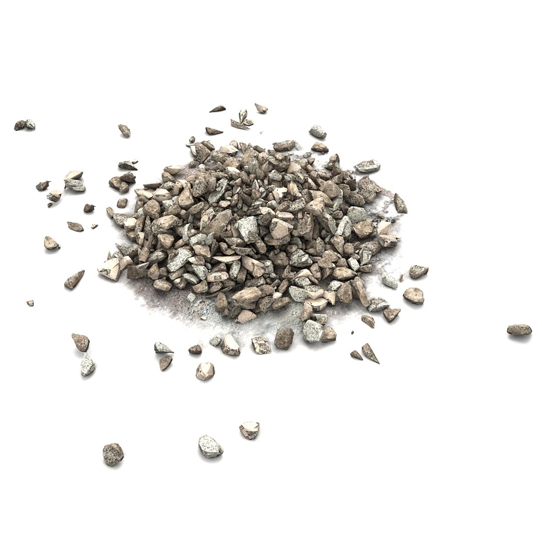 Debris Stone Rock 3d Max