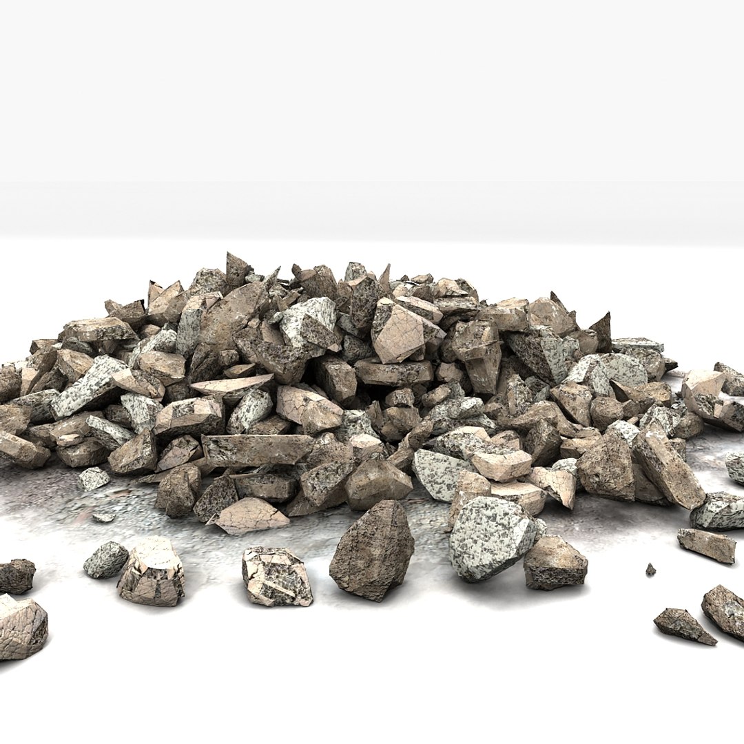 Debris Stone Rock 3d Max