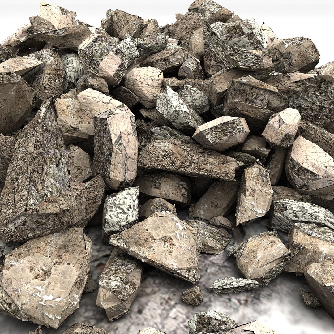 Debris Stone Rock 3d Max
