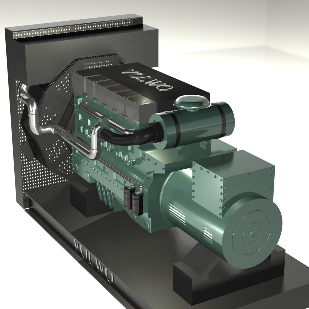Diesel Generator 3d Model