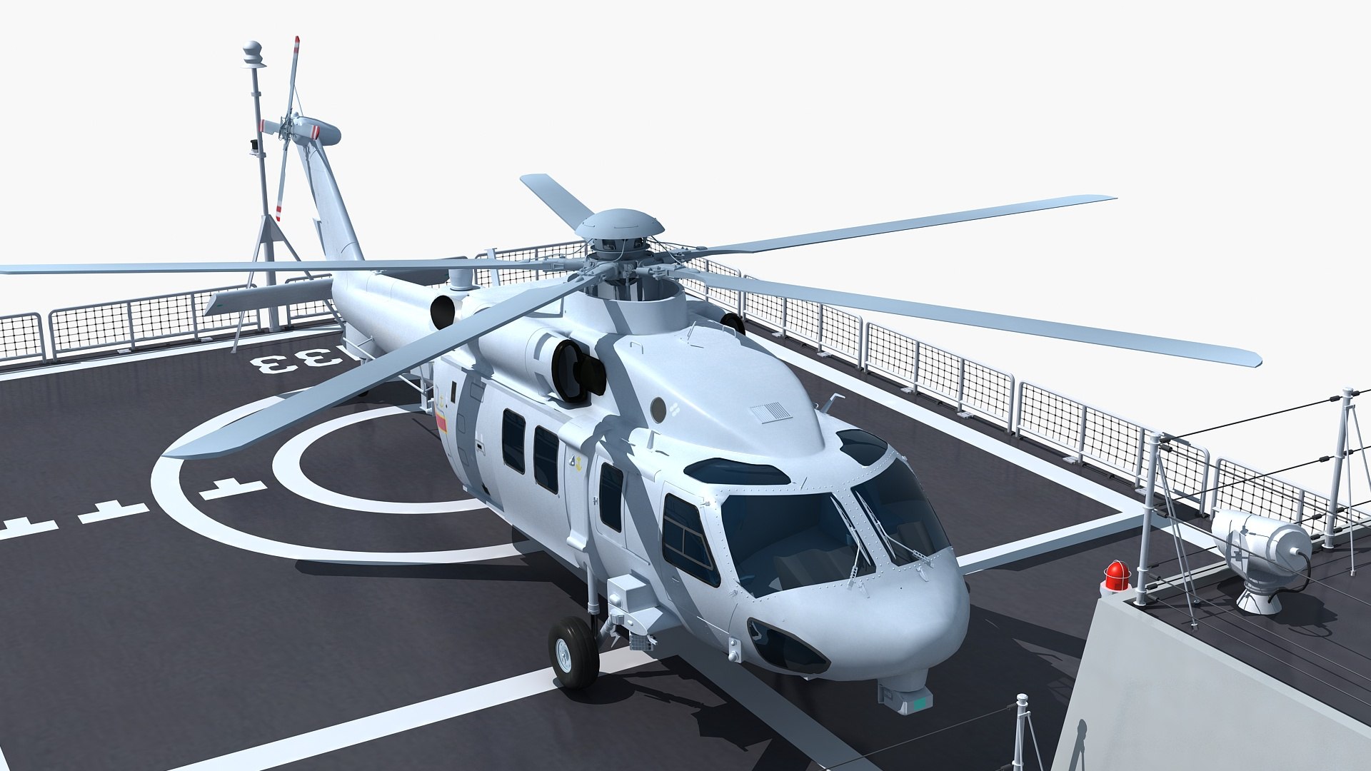 3D Model Chinese Navy 052DL Class Destroyer With Z20 - TurboSquid 1940322