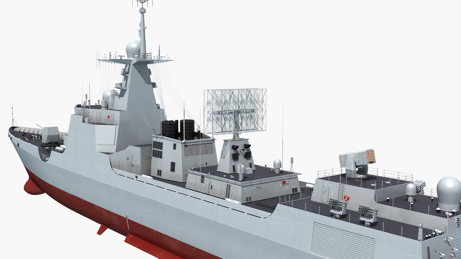 3D Model Chinese Navy 052DL Class Destroyer With Z20 - TurboSquid 1940322