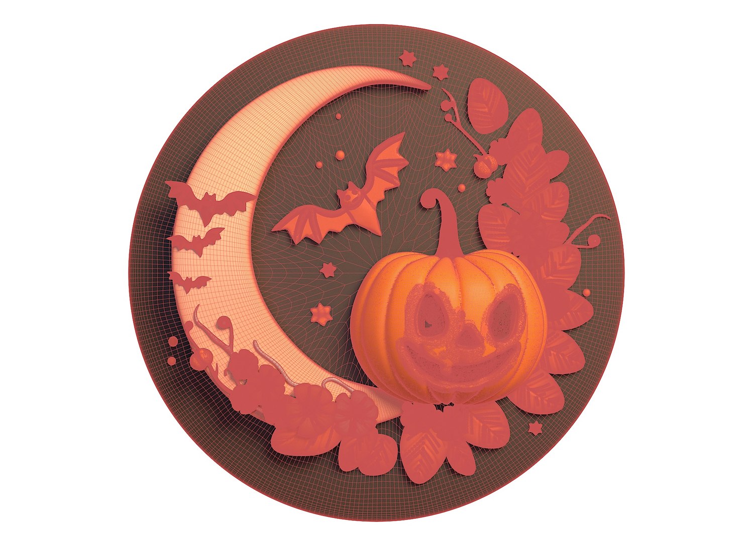 3D Halloween Decorations Print Model - TurboSquid 2291052