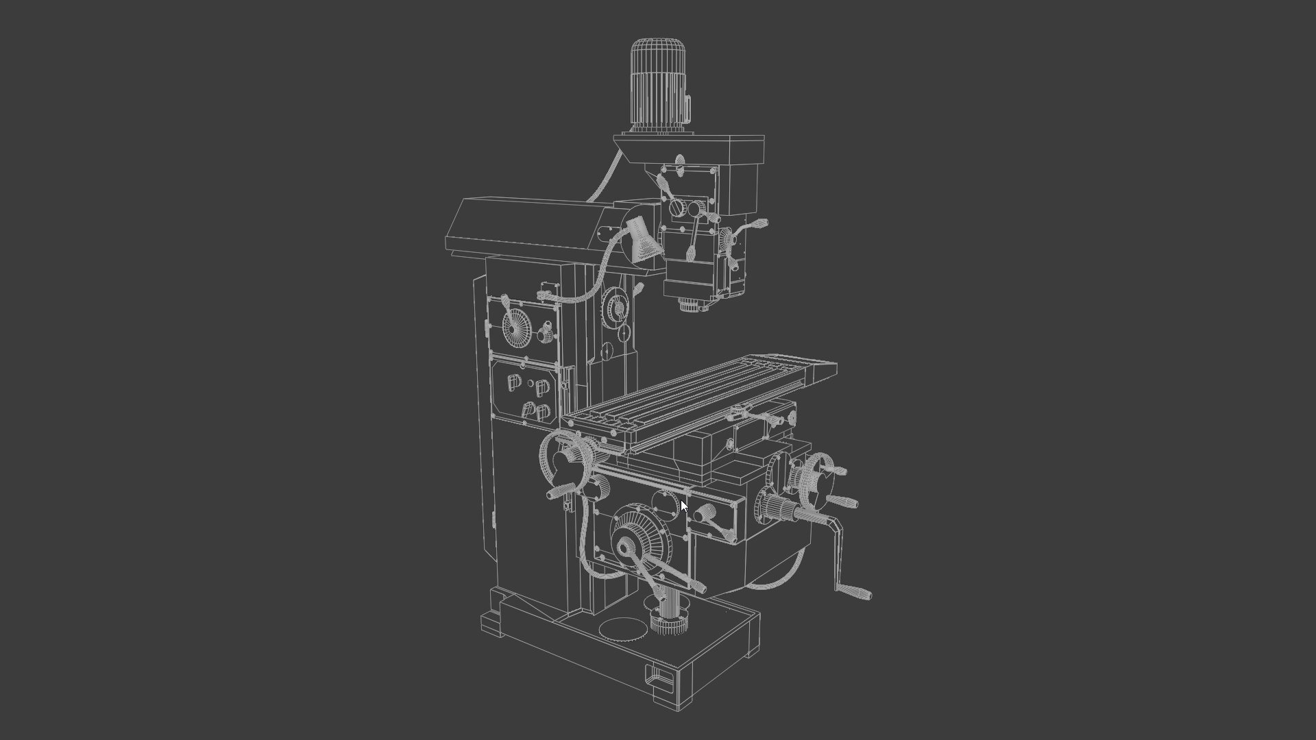 3D Model Milling Machine - TurboSquid 1662646