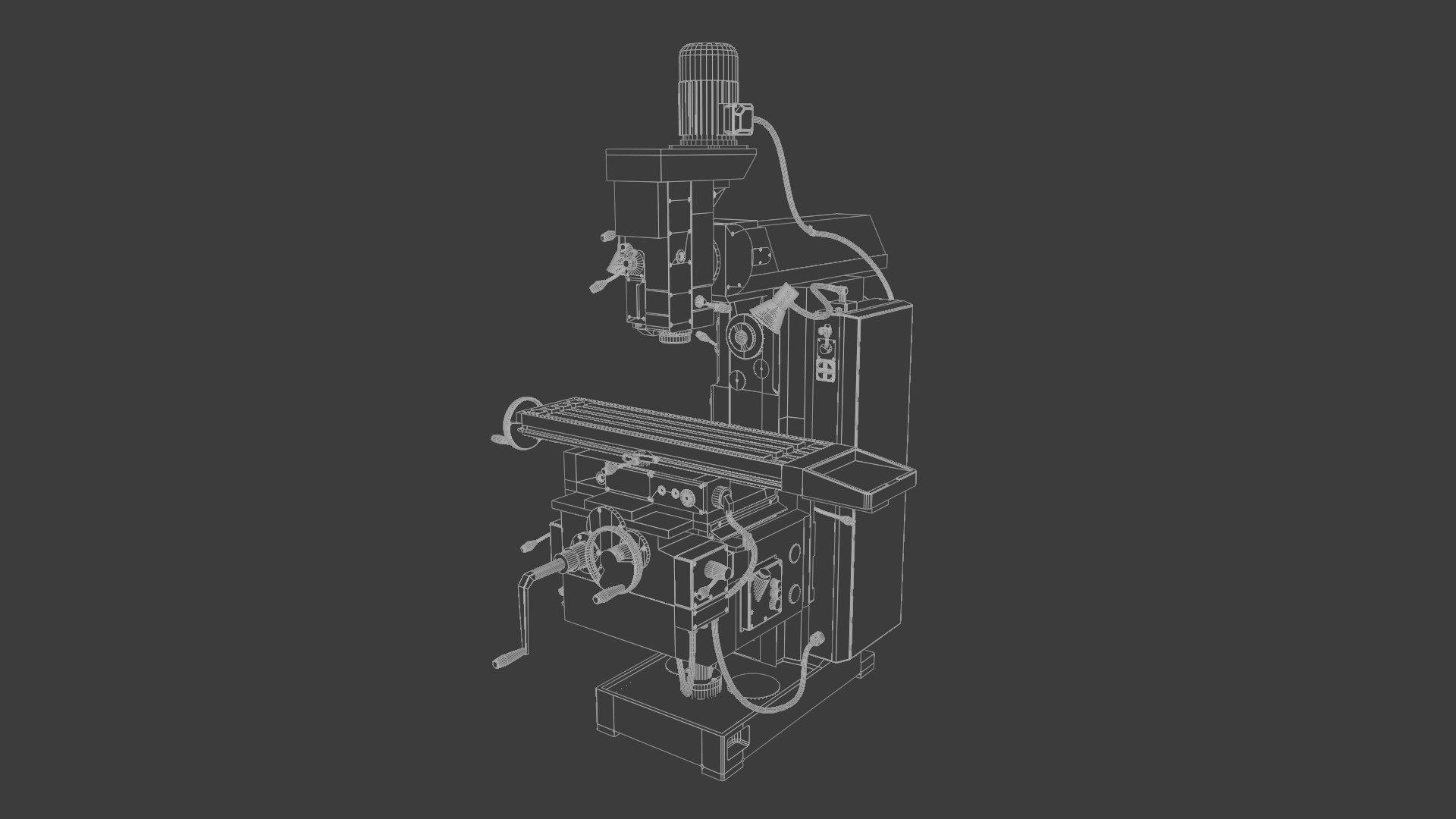 3D Model Milling Machine - TurboSquid 1662646