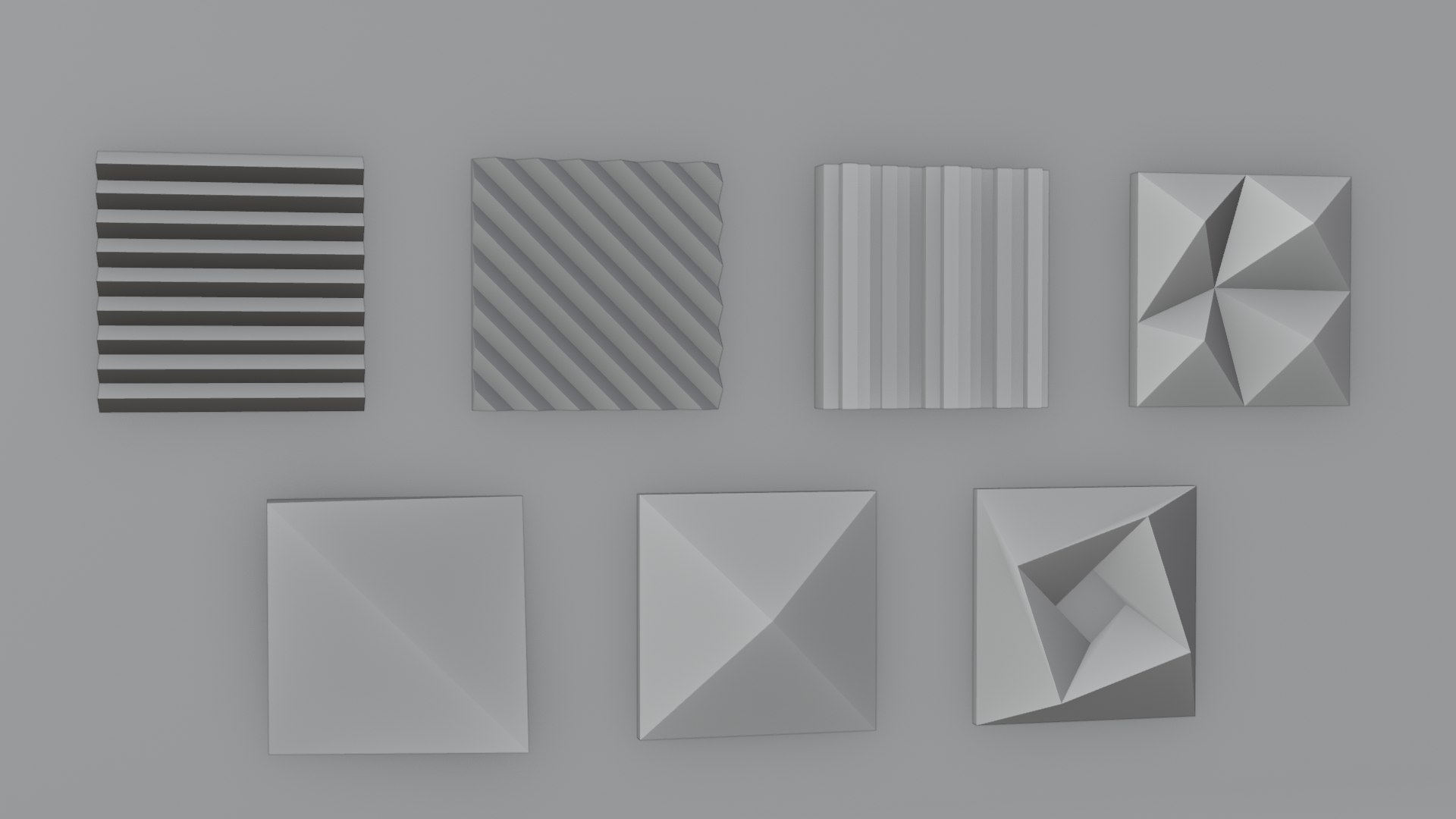 3D Acoustic Panels Set With 8K - 4K - 2K Textures - TurboSquid 1969303
