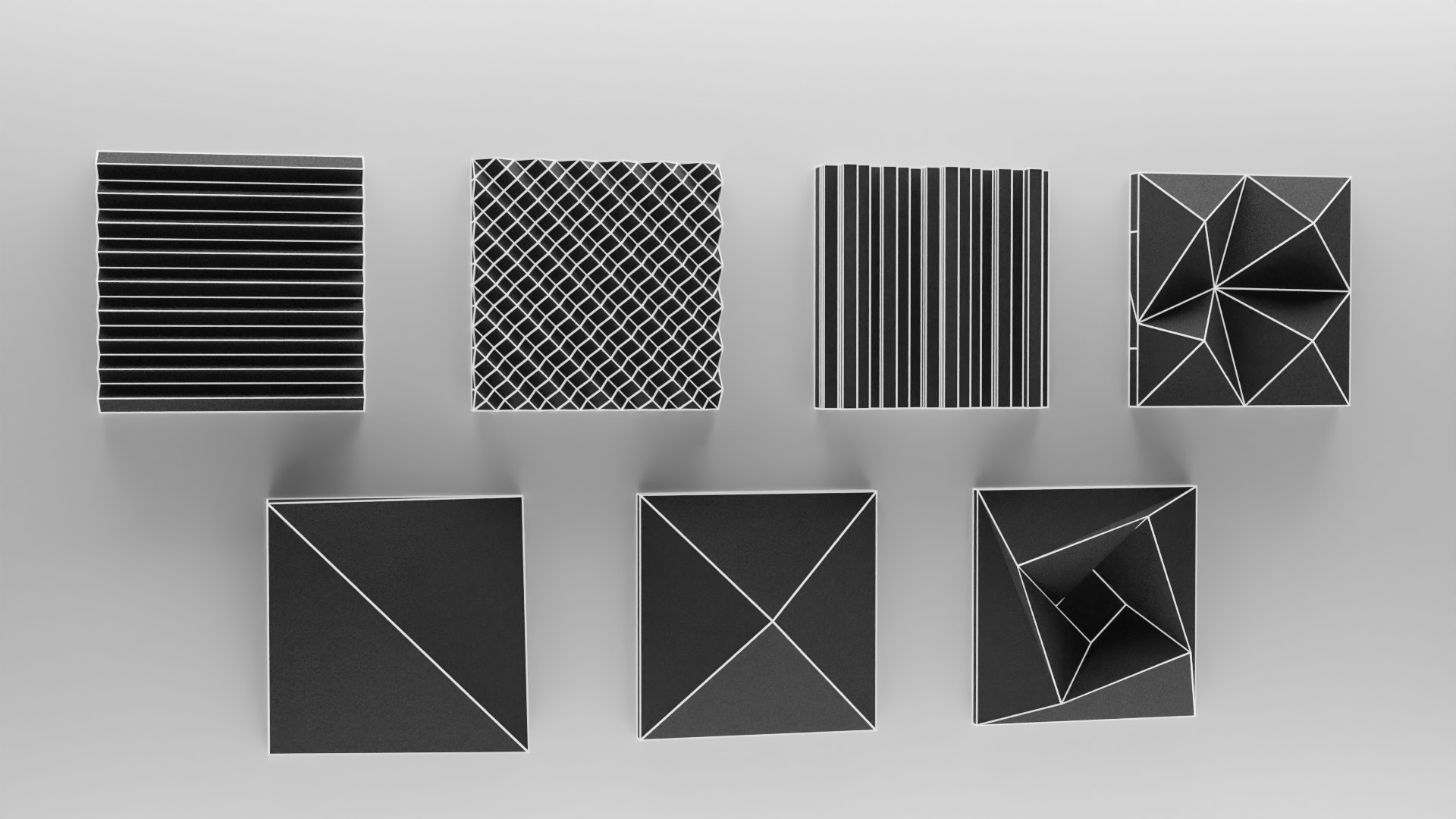 3D Acoustic Panels Set With 8K - 4K - 2K Textures - TurboSquid 1969303