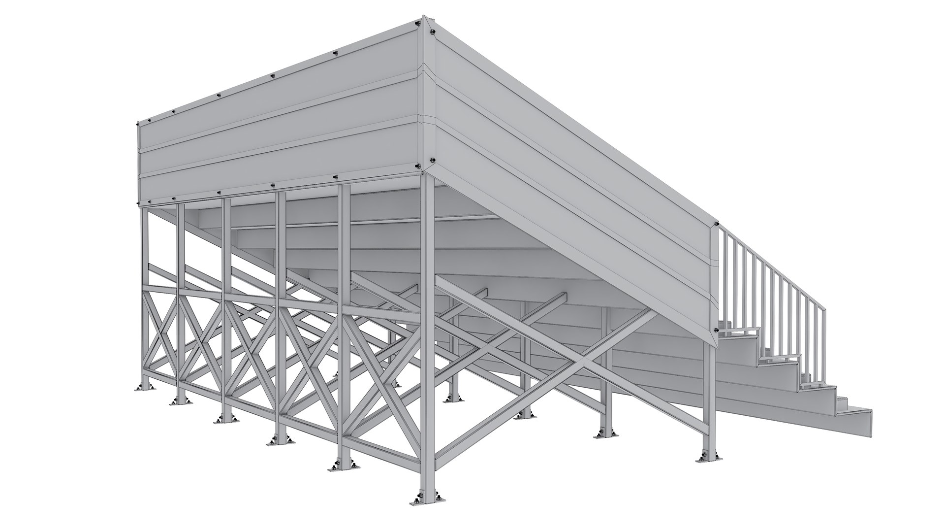 3D Model Grandstand - TurboSquid 2272090