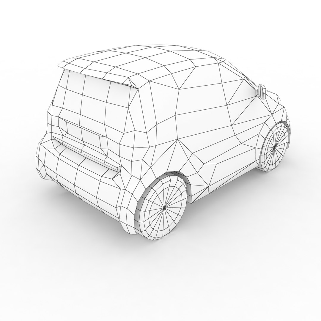 3d Smart Fortwo 2015 Model