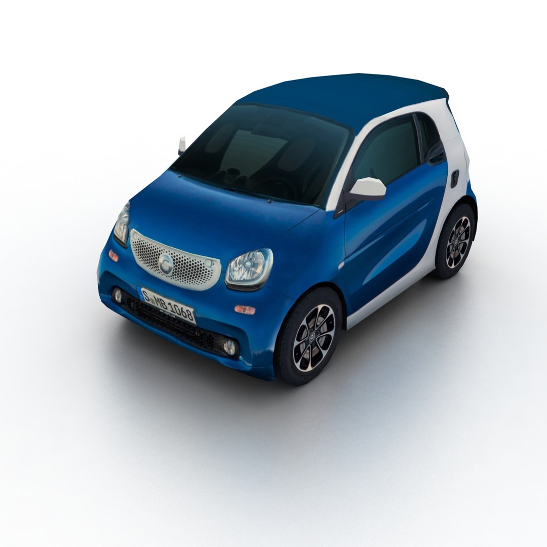 3d Smart Fortwo 2015 Model