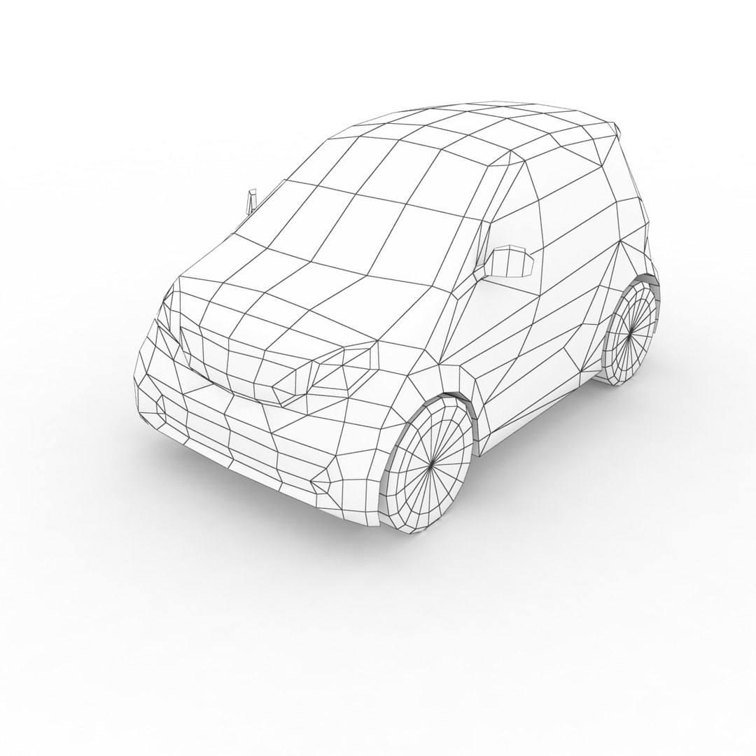 3d Smart Fortwo 2015 Model