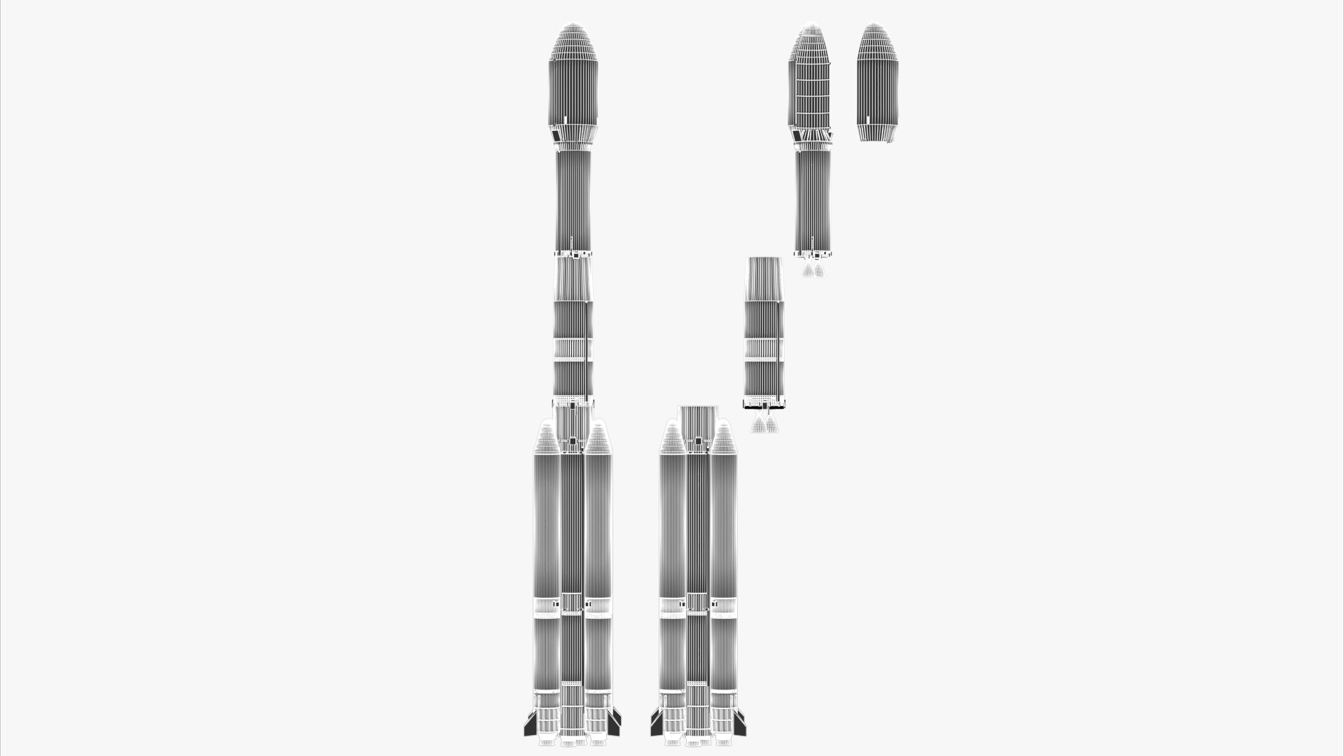 Long March 7A Model - TurboSquid 2222409