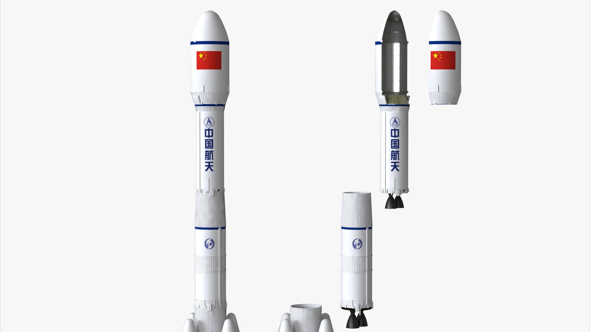 Long March 7A Model - TurboSquid 2222409