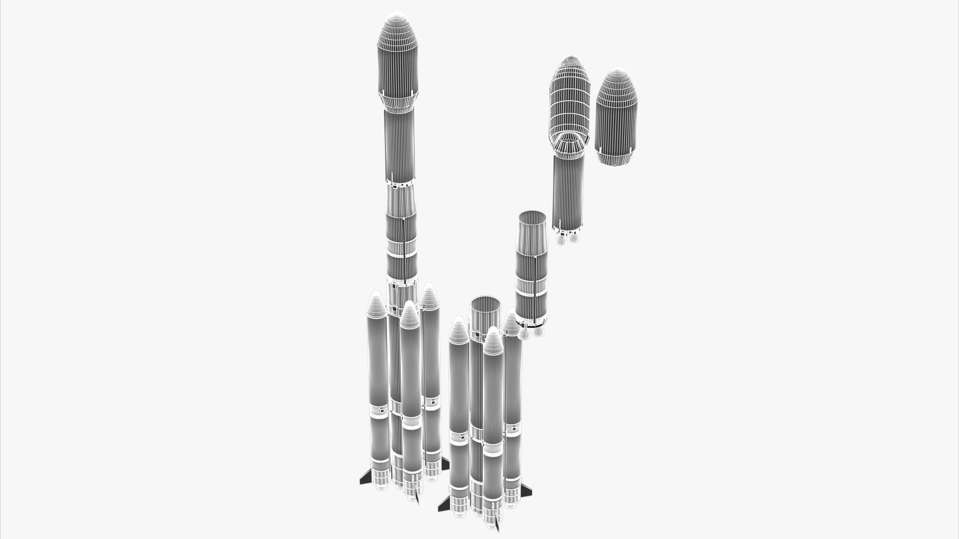 Long March 7A Model - TurboSquid 2222409