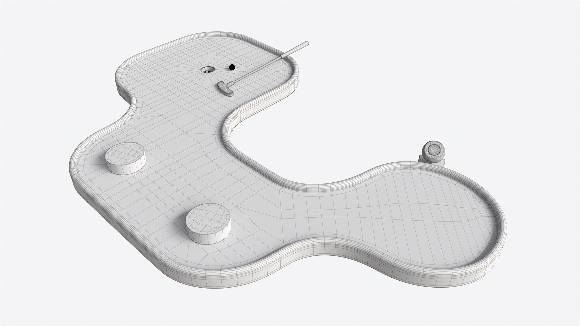 3D Miniature Golf Course 10 Model - TurboSquid 2114473