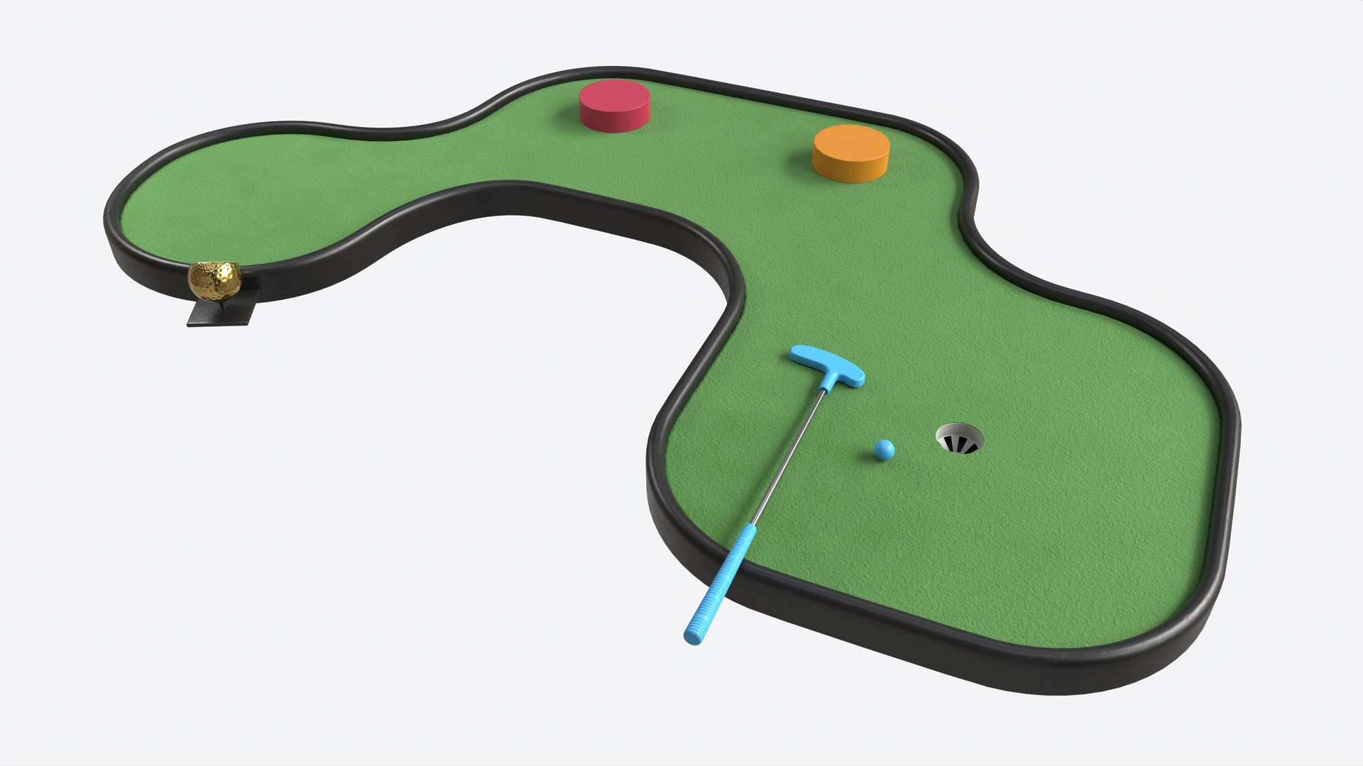 3D Miniature Golf Course 10 model - TurboSquid 2114473