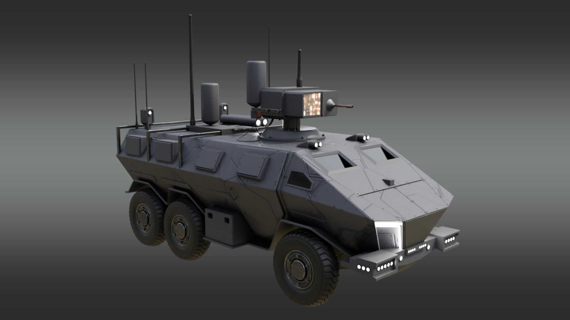 3D Future Electronic Warfare Vehicle - TurboSquid 2263421