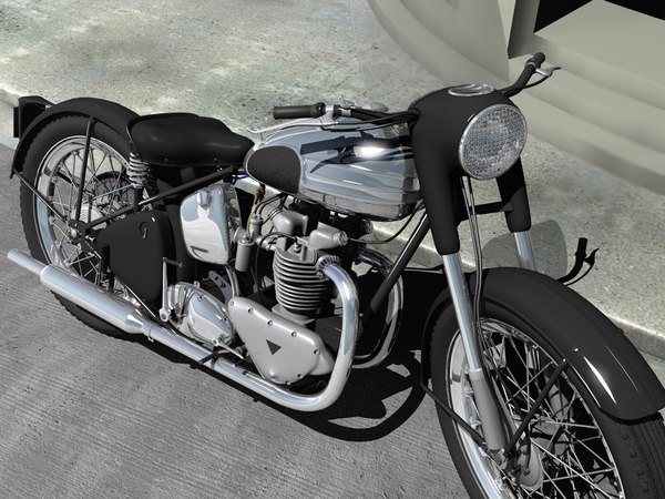 3d model triumph tiger motorcycle