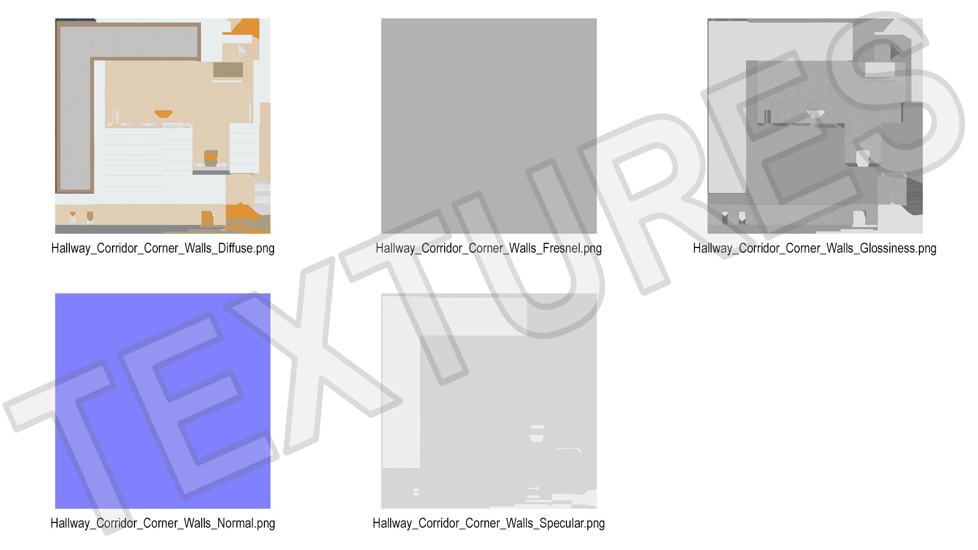 University Hallway Corridor Corner 3D Model - TurboSquid 2349737