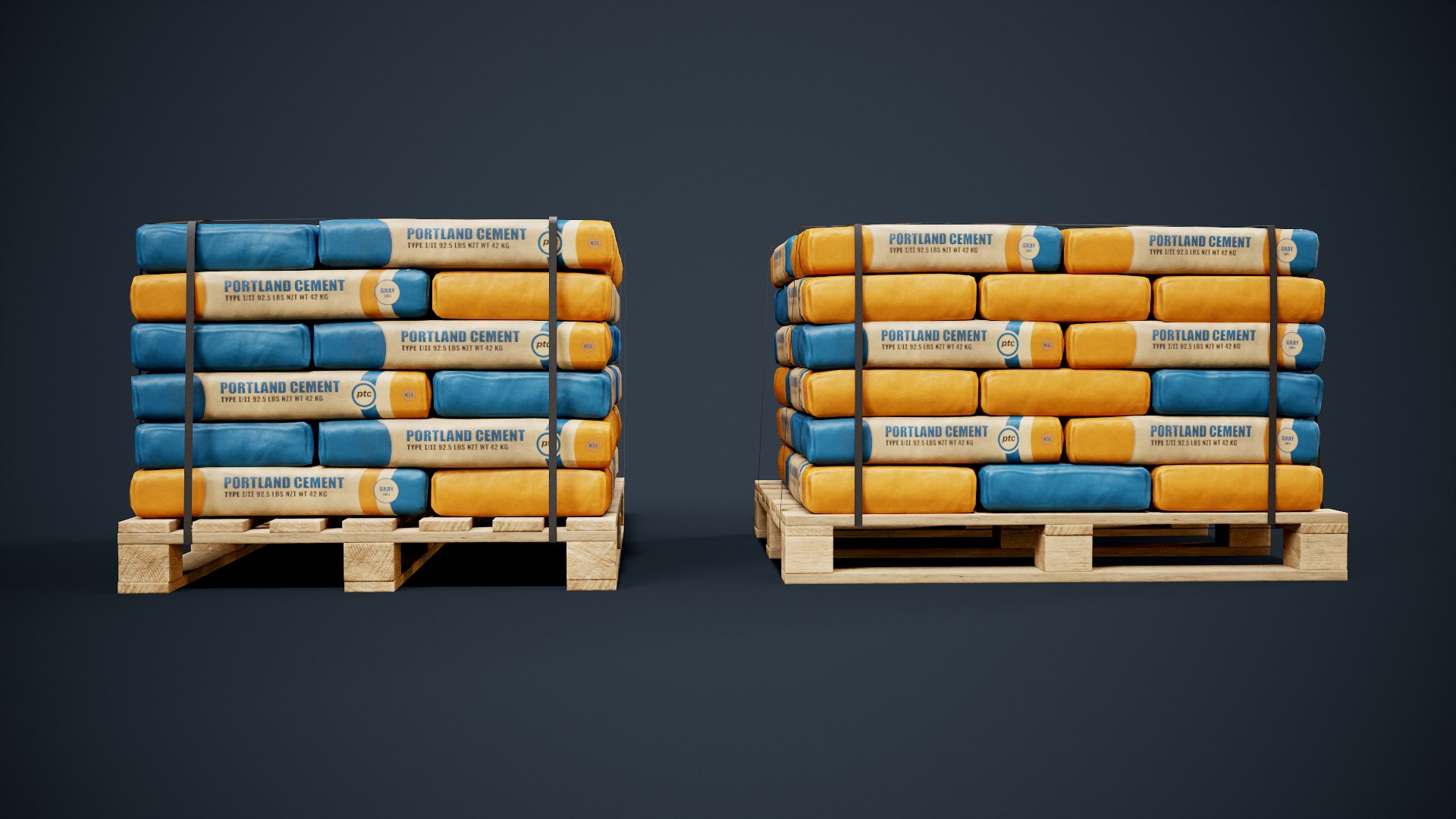 Pallet Cement Bags New 3D Model - TurboSquid 1661080