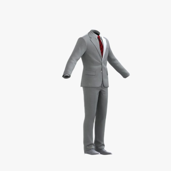 modelo 3d Men White Business Suit - TurboSquid 2064704