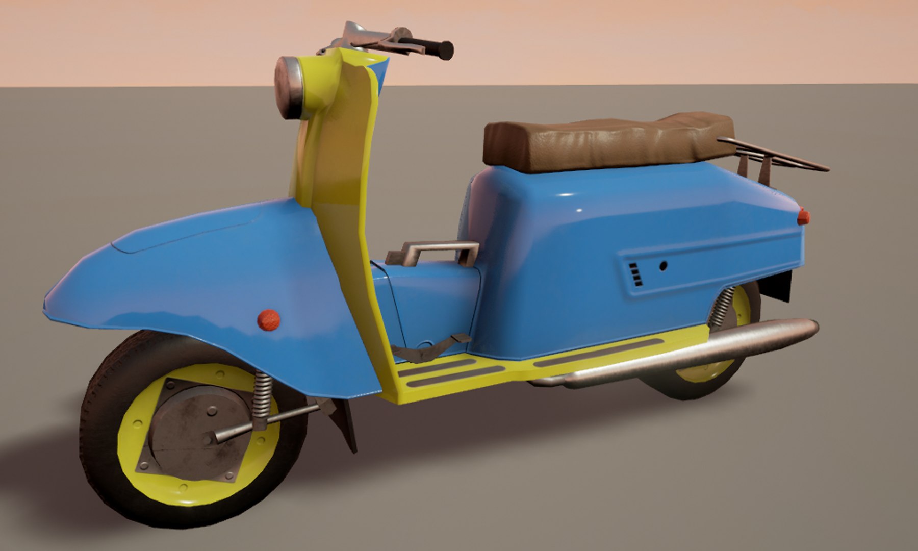Scooter Unreal Blender 3D Model - TurboSquid 1211851