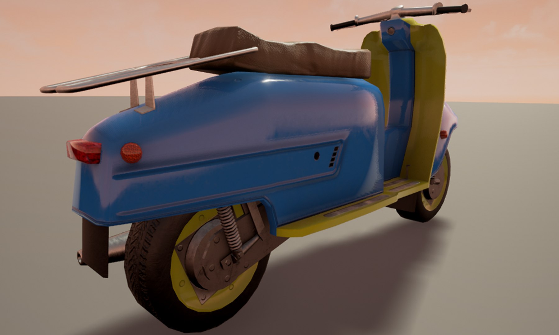 Scooter Unreal Blender 3D Model - TurboSquid 1211851