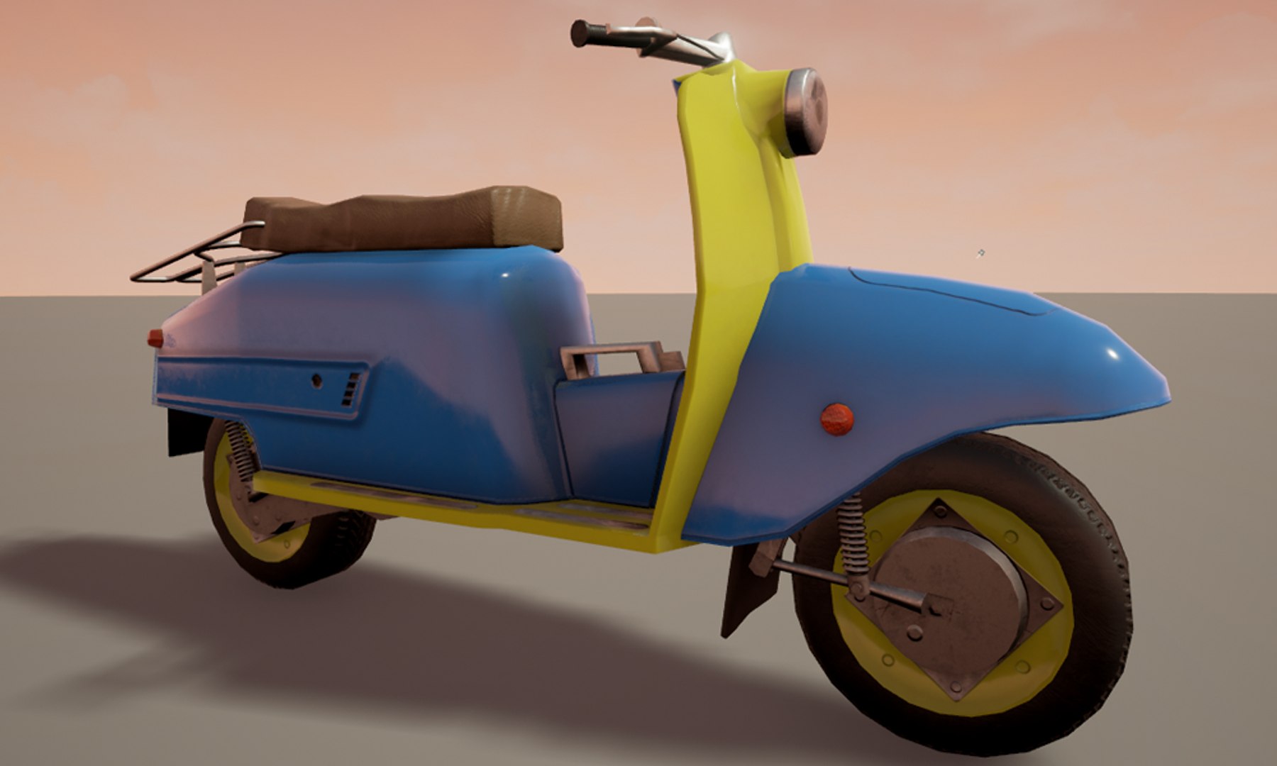 Scooter Unreal Blender 3D Model - TurboSquid 1211851