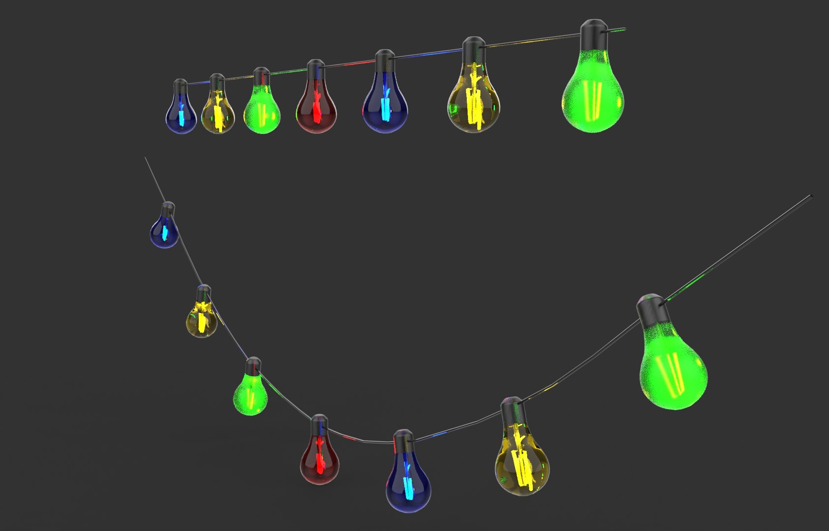3D Fairy Lights 3D Model - TurboSquid 2337964