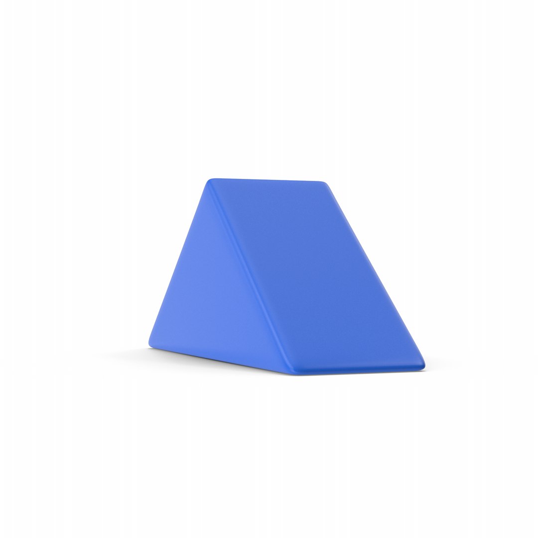 3D Blue Triangle Model - TurboSquid 1929113