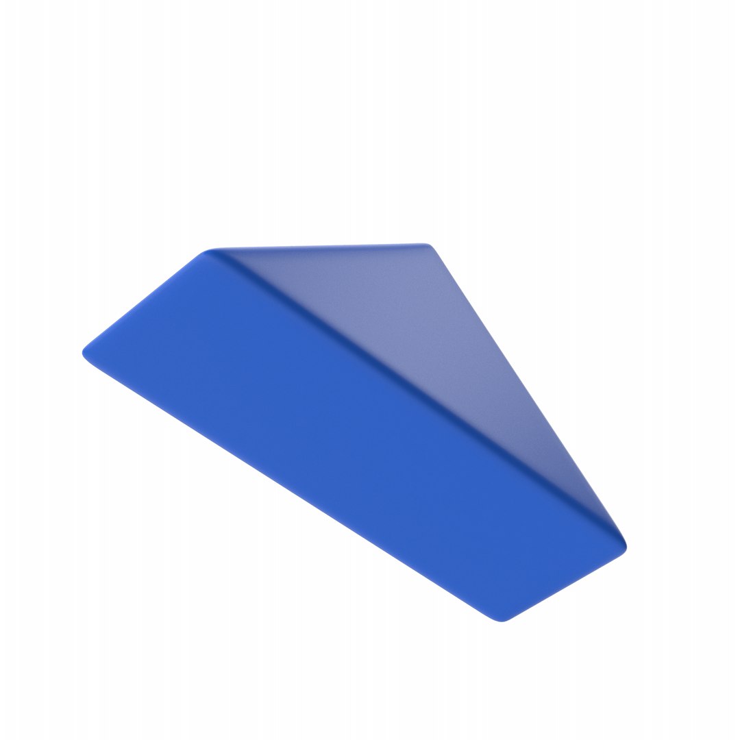 3D Blue Triangle Model - TurboSquid 1929113