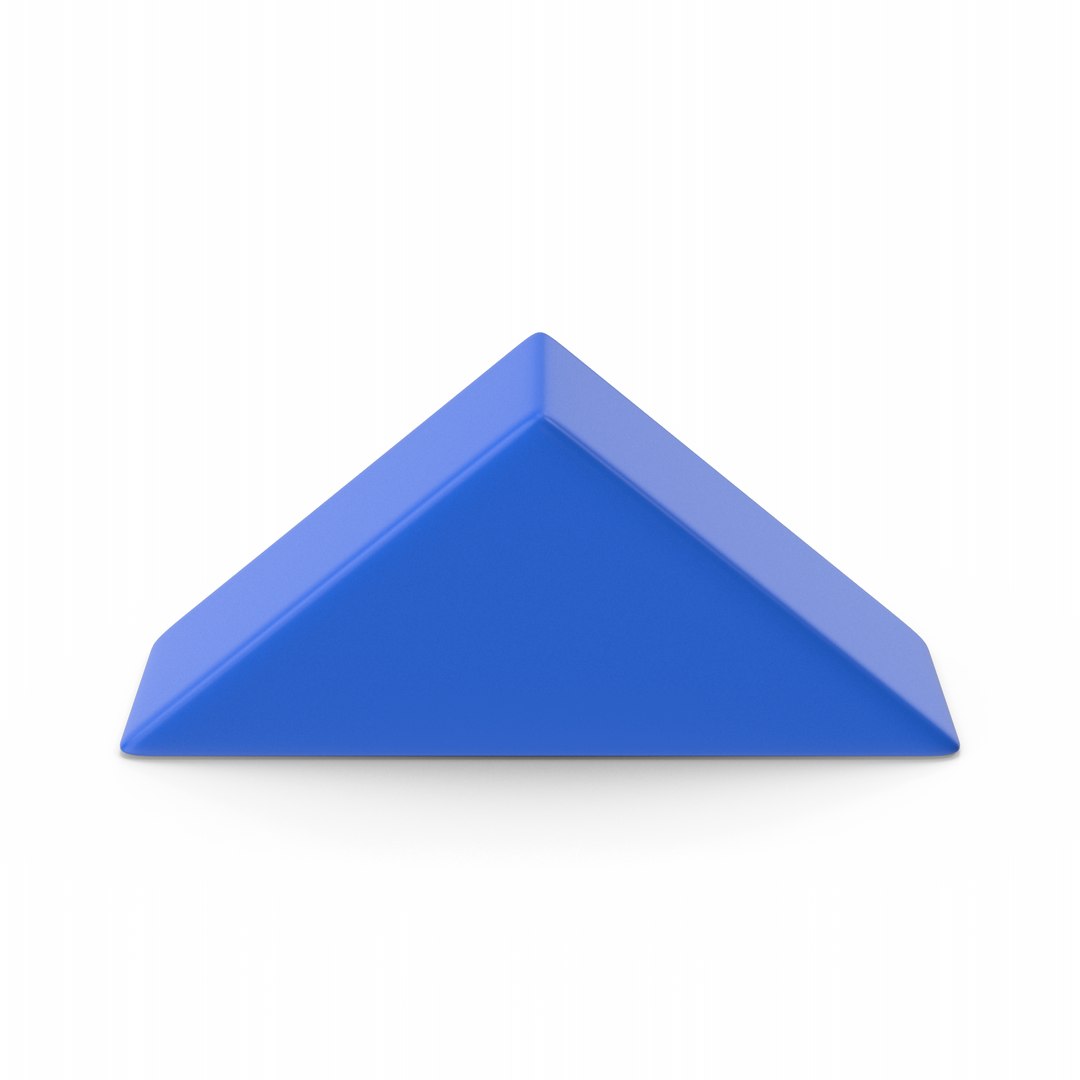 3D Blue Triangle Model - TurboSquid 1929113