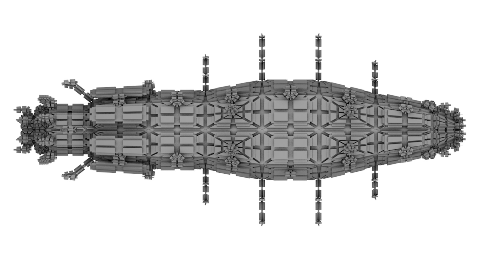 3D Model Giant Scifi Ship - TurboSquid 1212025