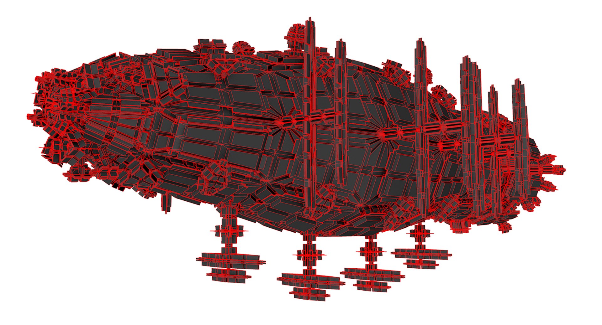 3D Model Giant Scifi Ship - TurboSquid 1212025