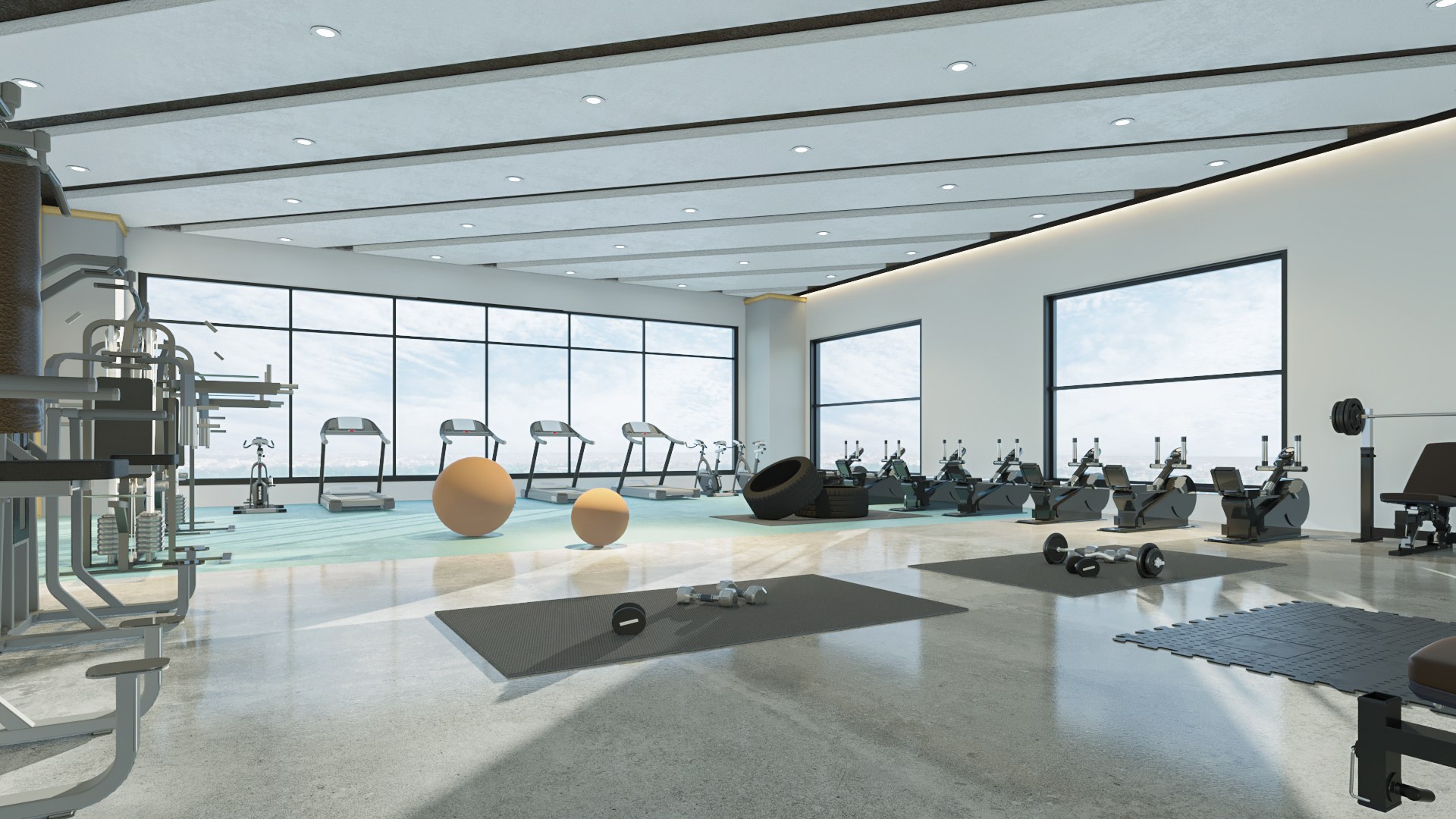 3D gymnasium 3d model - TurboSquid 2092573