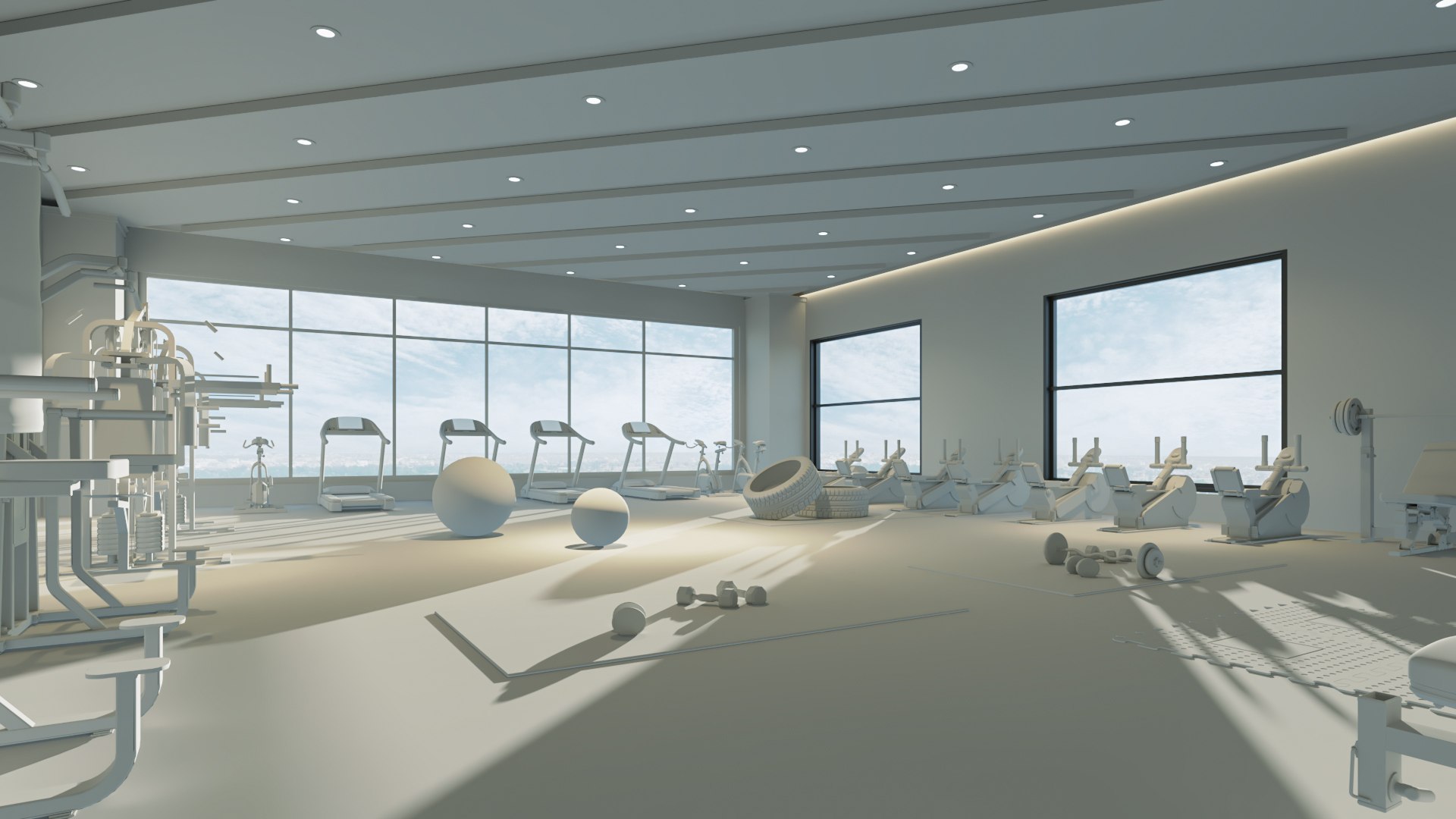 3D gymnasium 3d model - TurboSquid 2092573