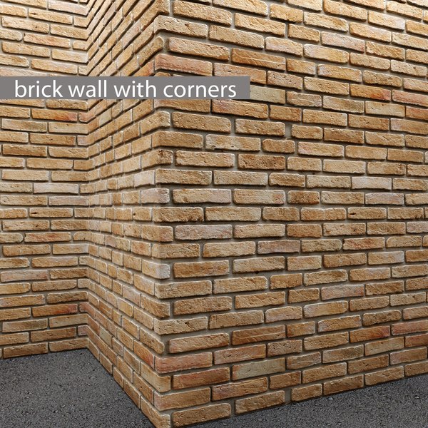 bricks wall 3d model