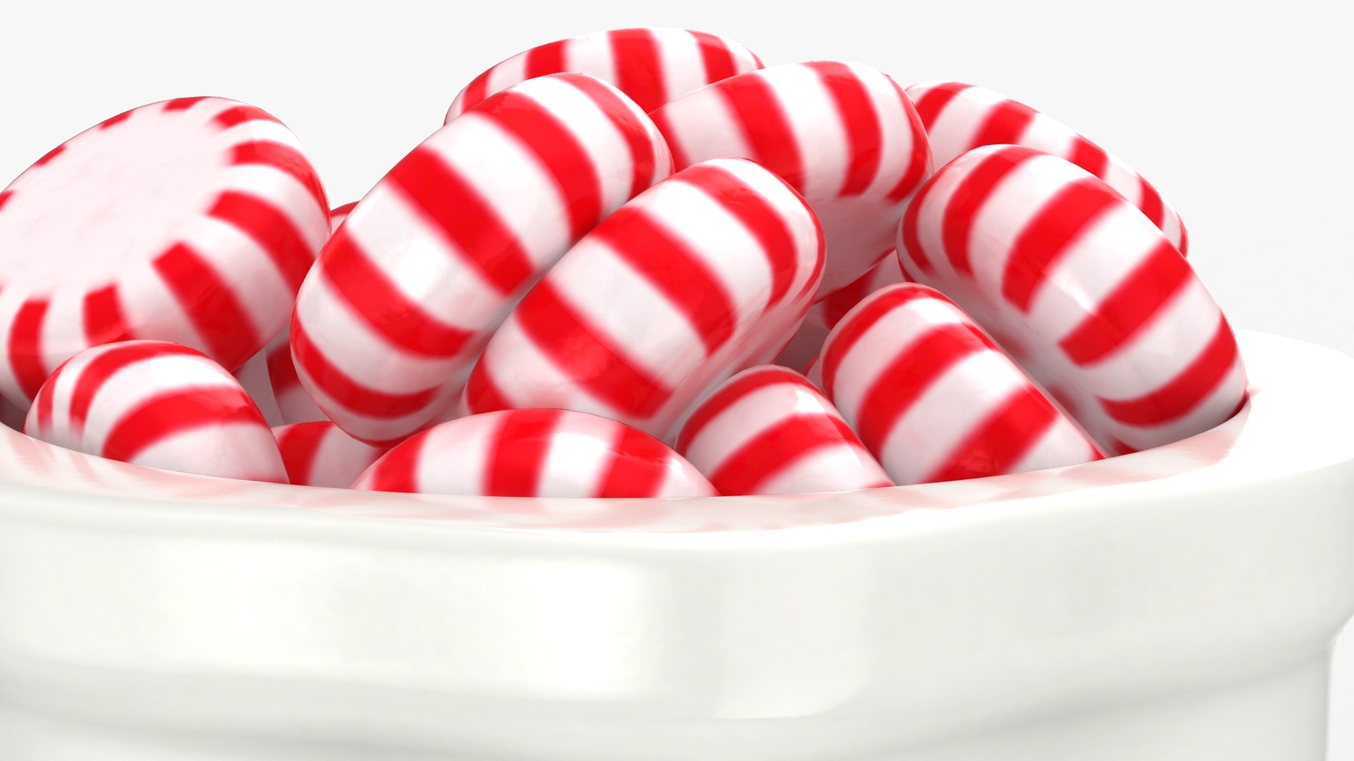 3D Model Realistic Starlight Peppermint Bowl - TurboSquid 1467278