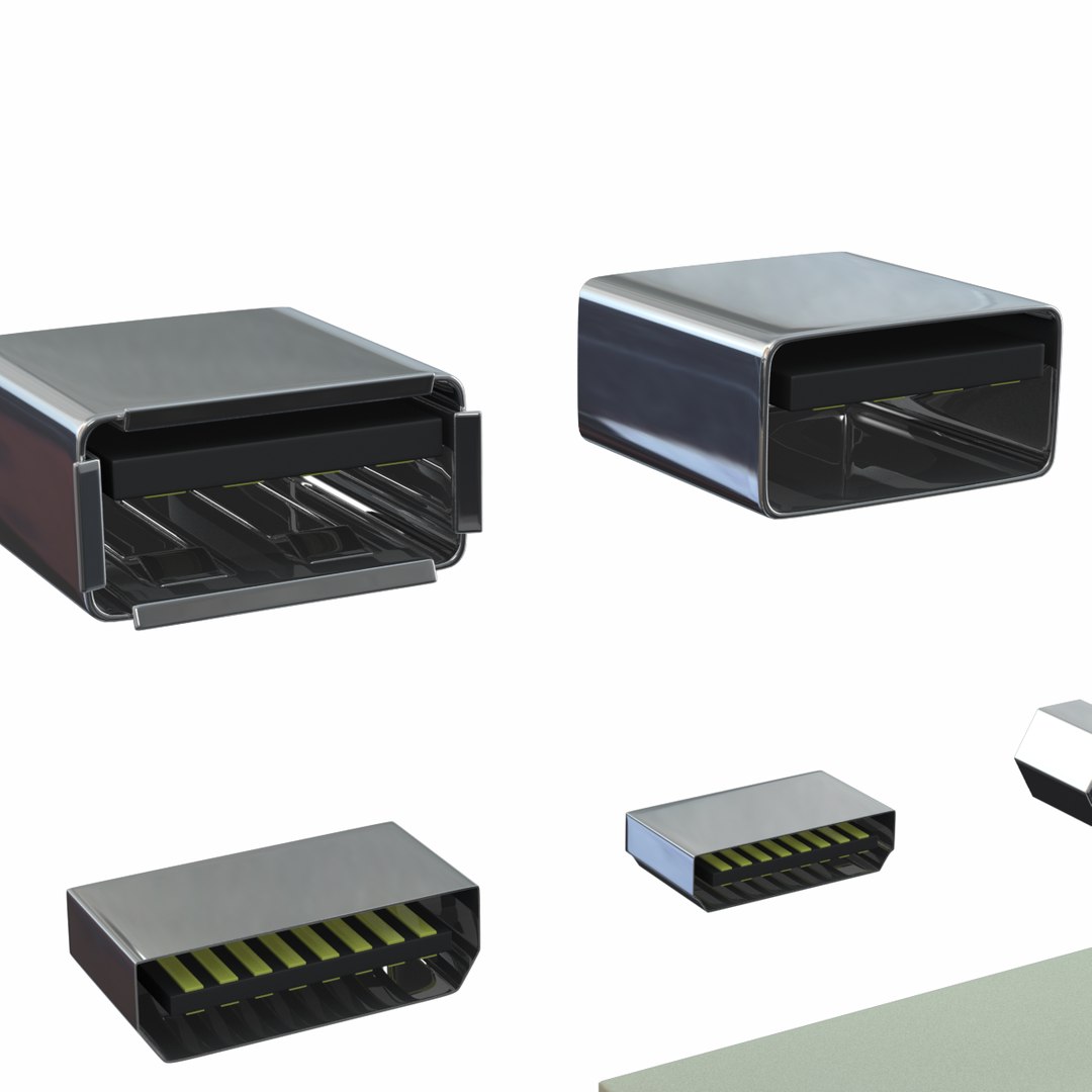 Computer Ports 3d Model