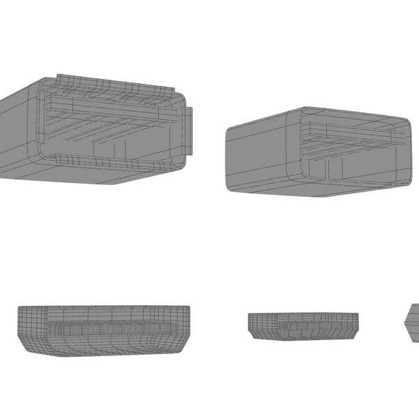 computer ports 3d model