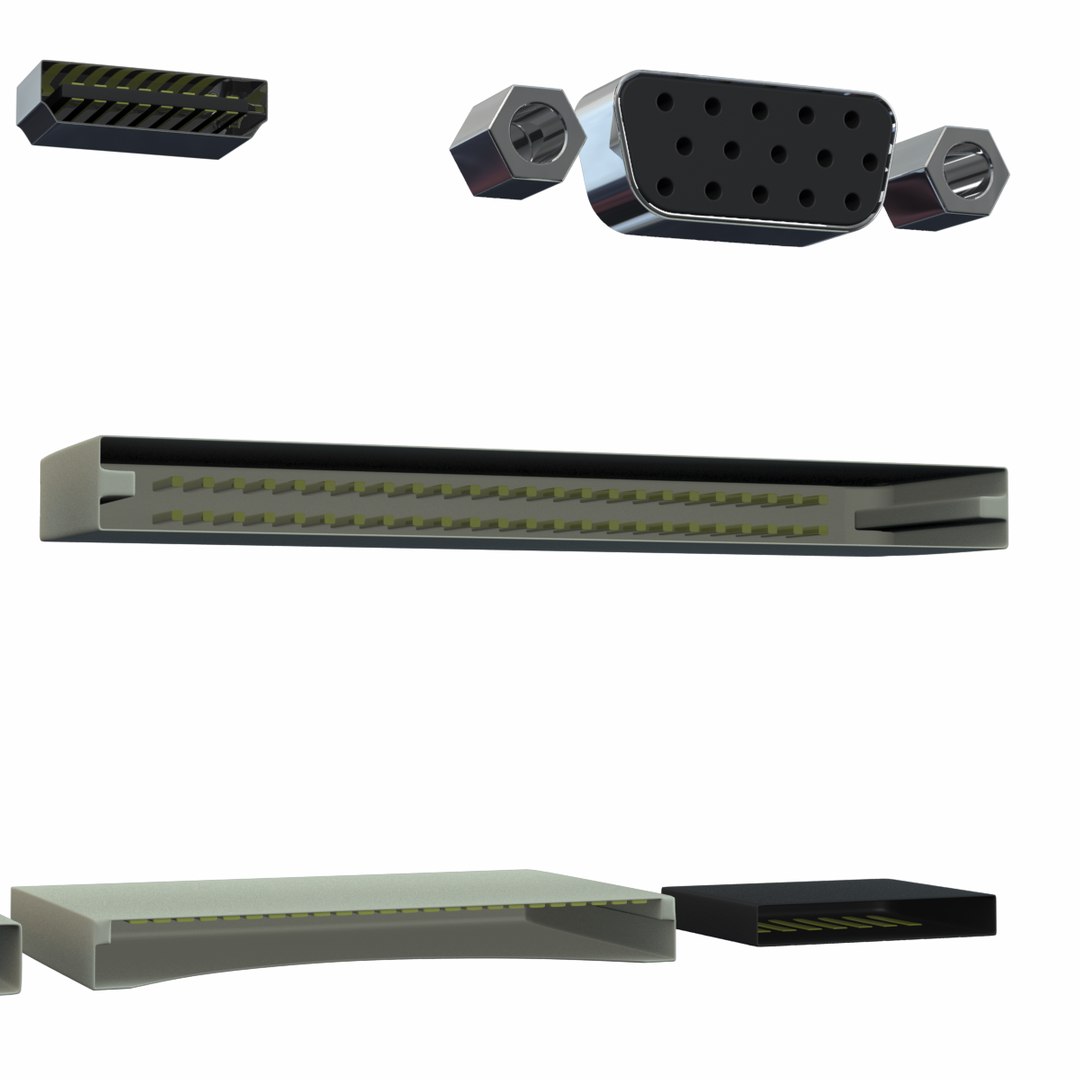 Computer Ports 3d Model