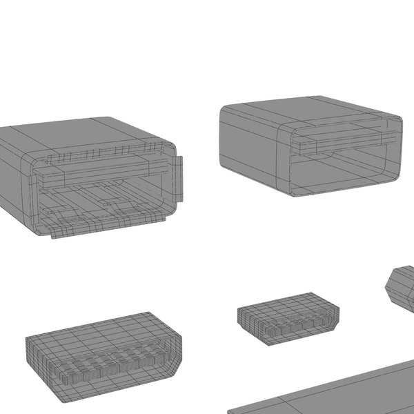 computer ports 3d model
