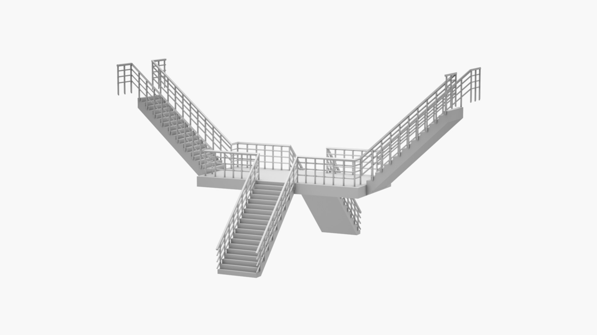 3D Stair Set 01 Model - TurboSquid 1874190