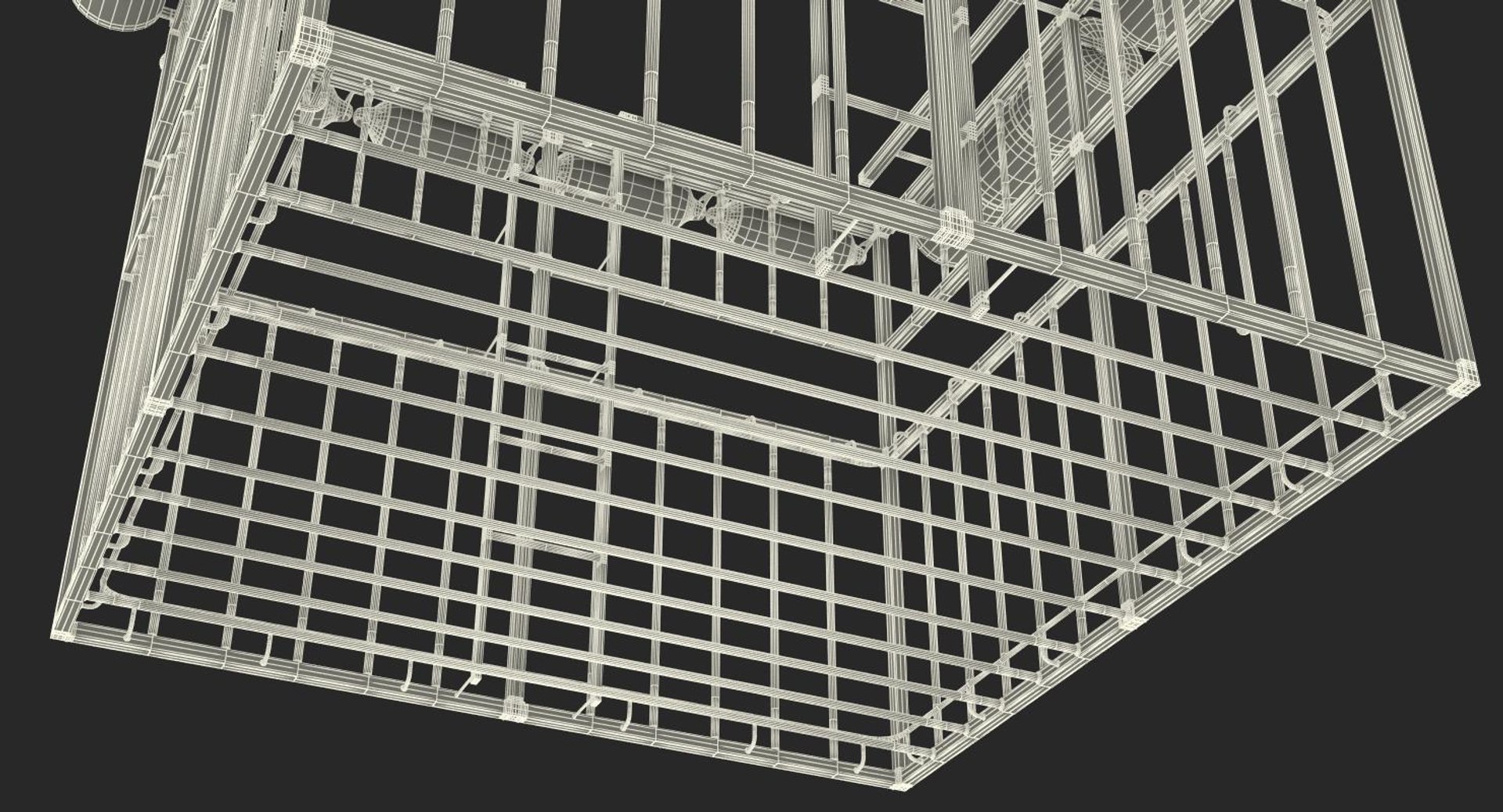 Shark proof cage 3D - TurboSquid 1381526