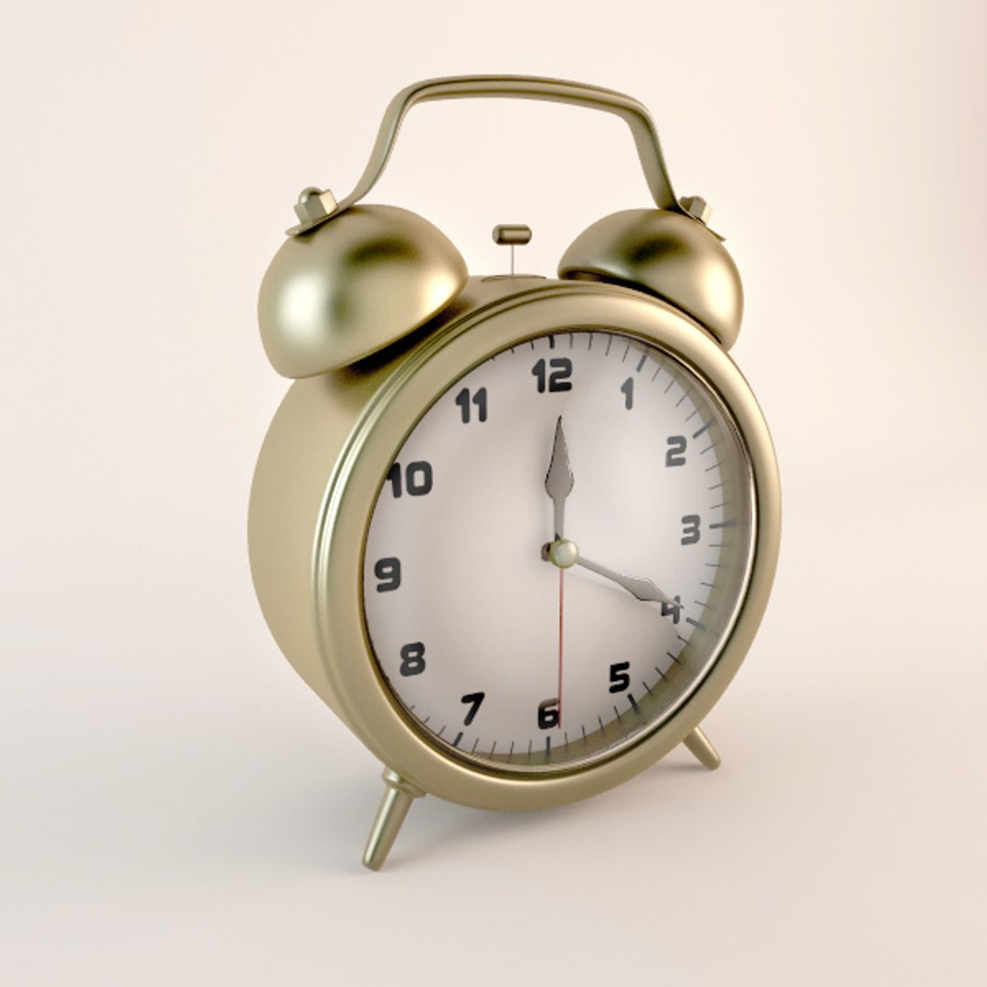 Bronze Clock 3d Model