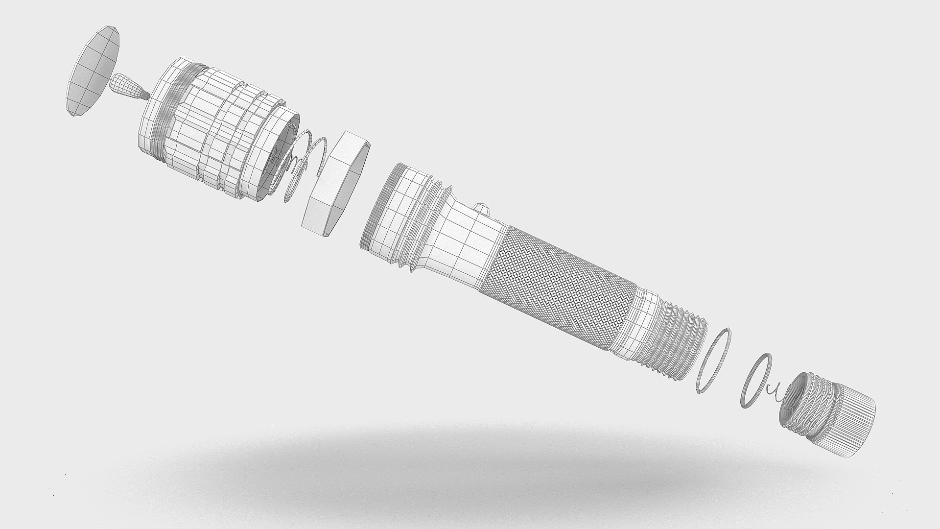 3D flashlight tools model - TurboSquid 1680947