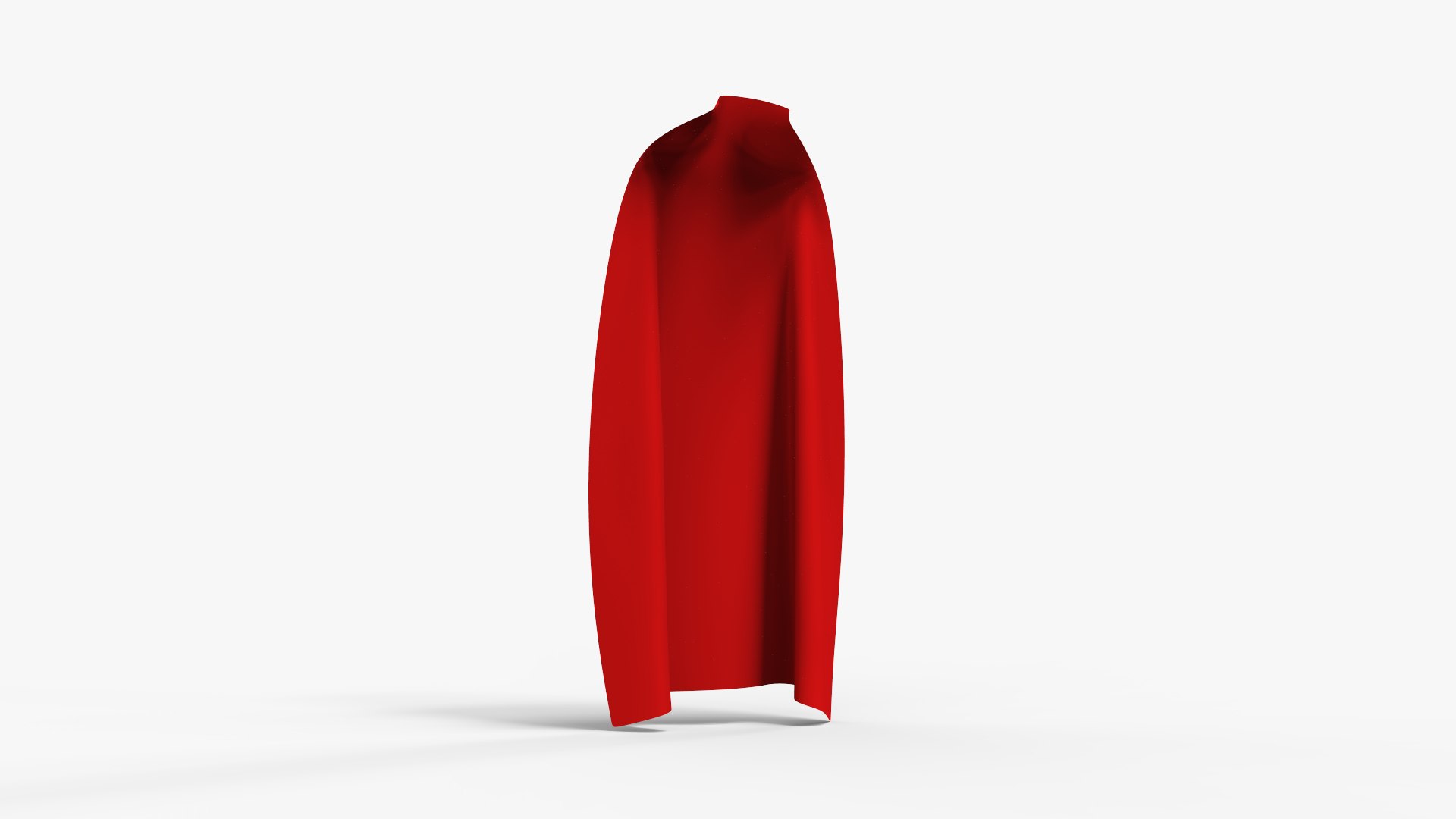 Open-Collar Shadow Cape - 2 Sided Color 3D Model - TurboSquid 2401487